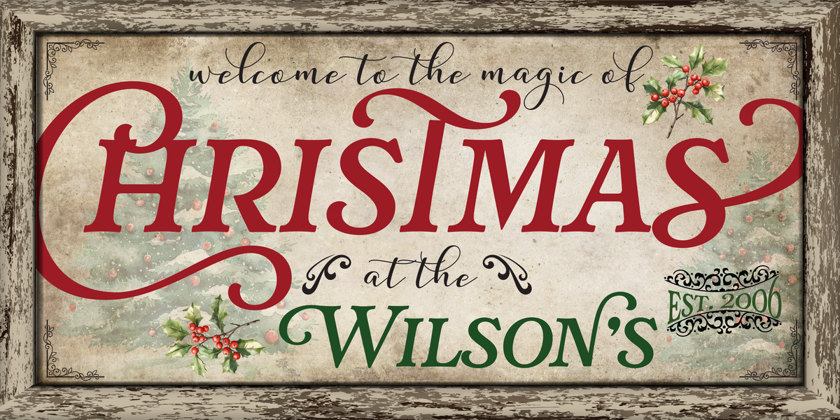 Custom Christmas Sign – Legacy Built